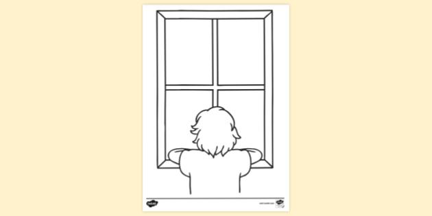Window Colouring Sheet | Colouring Sheets (teacher made)