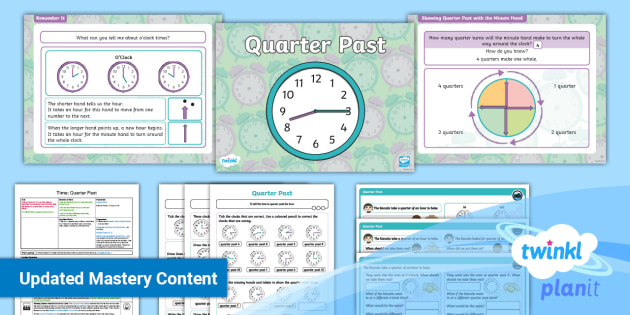 👉 Y2 Telling the Time PlanIt Maths Lesson 1