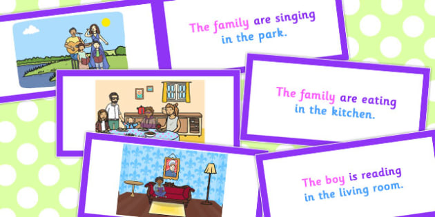 Picture Description Card Who What Doing Where Set 2 - description