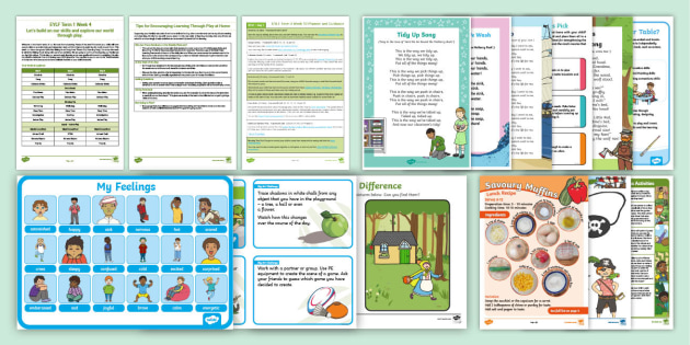 EYLF Term 1 Week 4 Remote Home Learning Pack