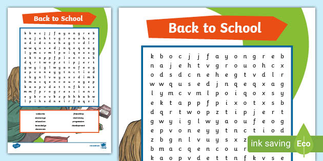 CfE Back to School Word Search - Fun Teaching Resource