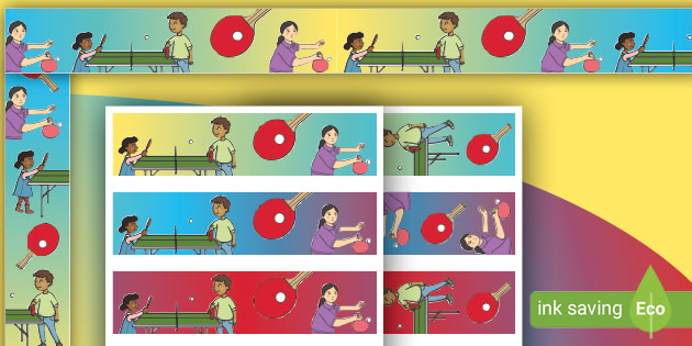 Table Tennis Display Borders