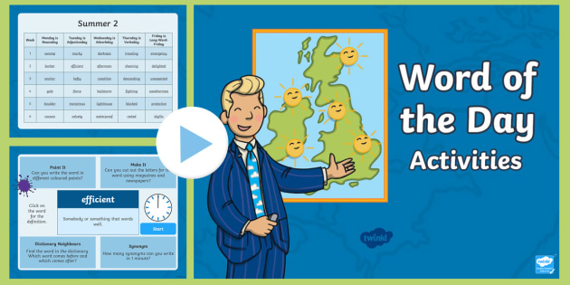Year 1 Summer 2 Word of the Day PowerPoint