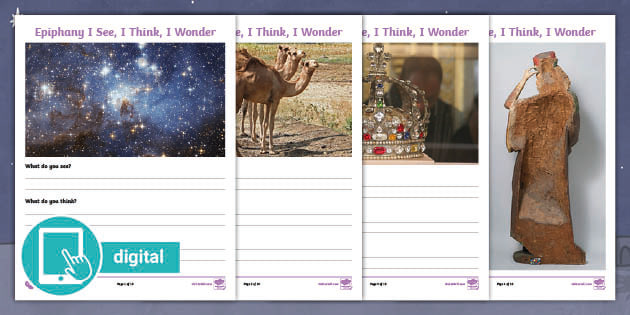 Epiphany I Think, I See, I Wonder Activity (teacher made)