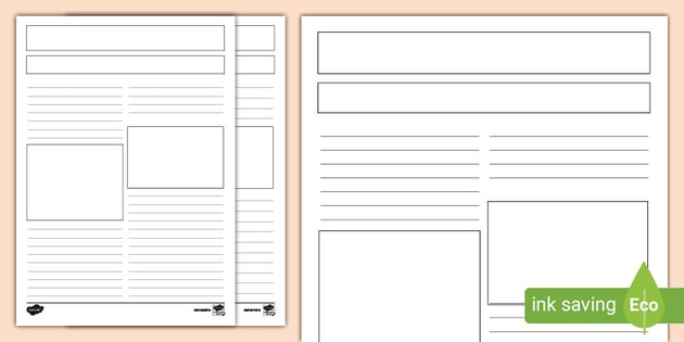 History Newspaper Template • Twinkl.com.au