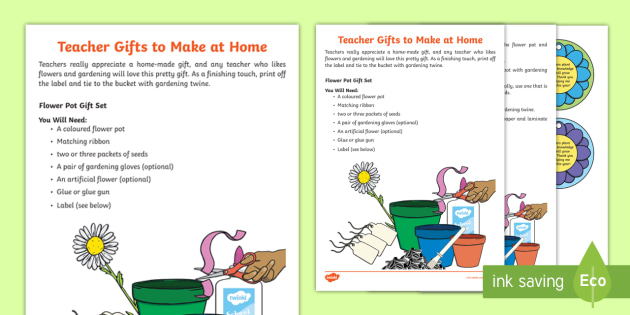 Flower Pot Teacher Gift Set Step-by-Step Instructions