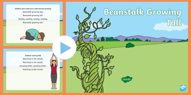 Beanstalk Growing Tall Rhyme PowerPoint