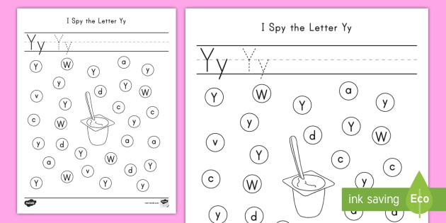 I Spy the Letter Yy Activity - Alphabet - ELA (teacher made)