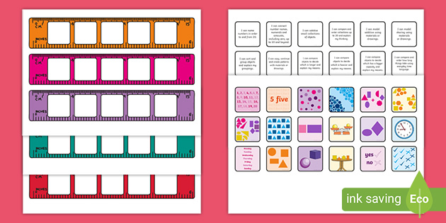 Foundation Maths Ruler Goals Checklist