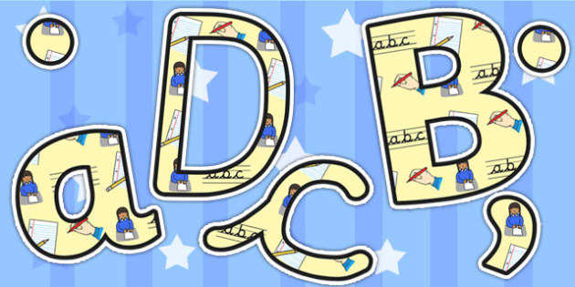 FREE! - 👉 Writing Area Themed A4 Display Lettering
