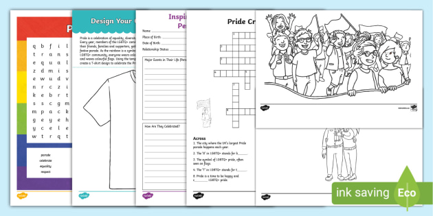 LGBT+ History Month KS2 Activity Pack (teacher made)
