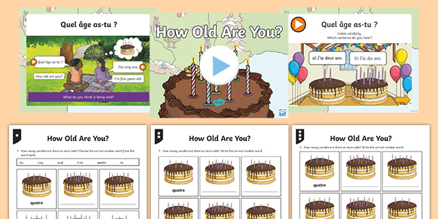 👉 Home Learning Language Session 6: French How Old Are You?