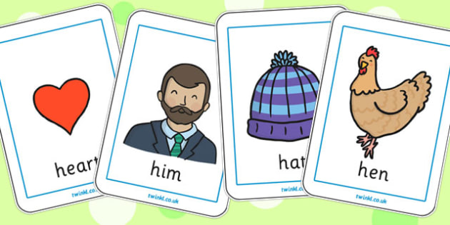 Initial h Sound Playing Cards (teacher made)