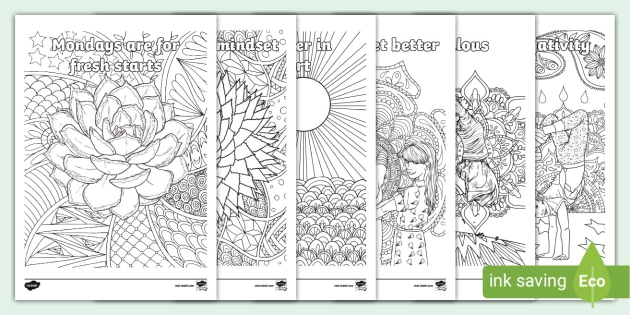 KS2 Blue Monday Mindfulness Colouring