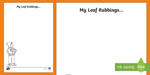 Leaf Rubbing Activity - Autumn Lesson Plans Material