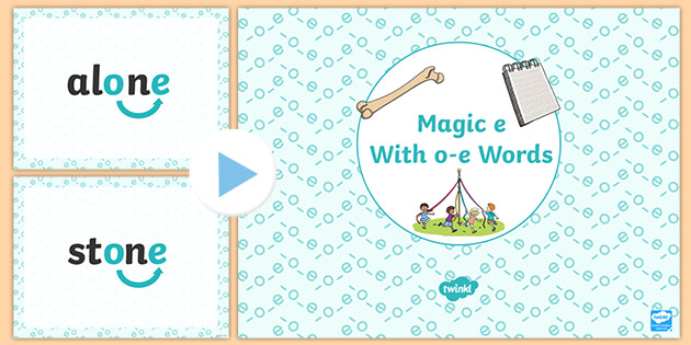 Magic e With o-e Words Quick Read PowerPoint (teacher made)