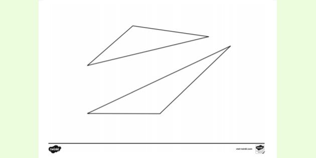 FREE! - Triangle Angles Colouring Sheet (teacher made)