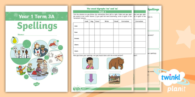 Practice Booklets Year One Primary Resources - Spelling Year One Primary