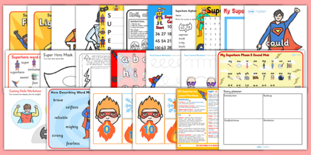 Superheroes KS1 Lesson Plan Ideas and Resource Pack