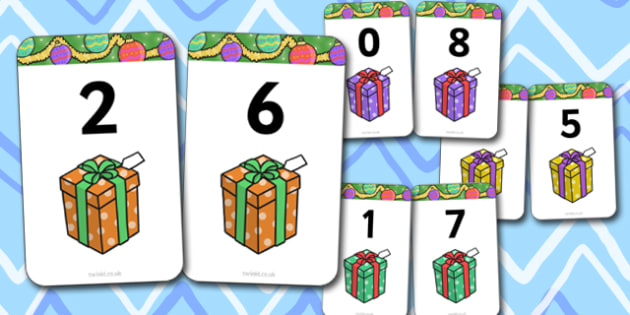 FREE! - Number Bonds to 8 Matching Cards (Presents)