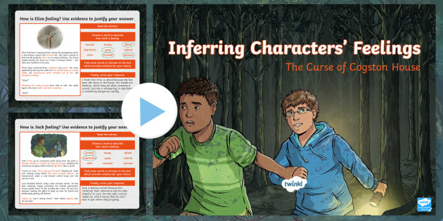 'The Curse of Cogston House' Inferring Character Feelings PowerPoint