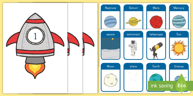 Space Syllables Sorting Activity - syllables, syllable sorting