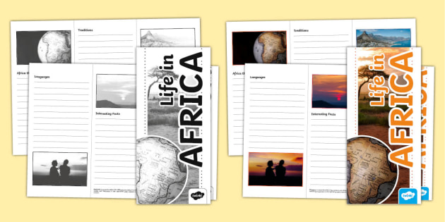 Africa Writing Templates | twinkl.co.uk