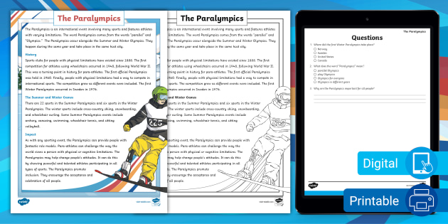 Paralympics Fact File