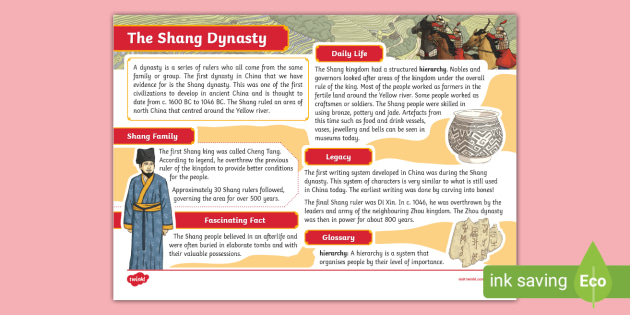 Shang Dynasty Date