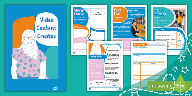 Career Pack: Video Content Creator (teacher made)