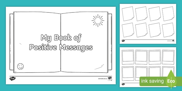 My Book of Positive Messages Class Activity (teacher made)