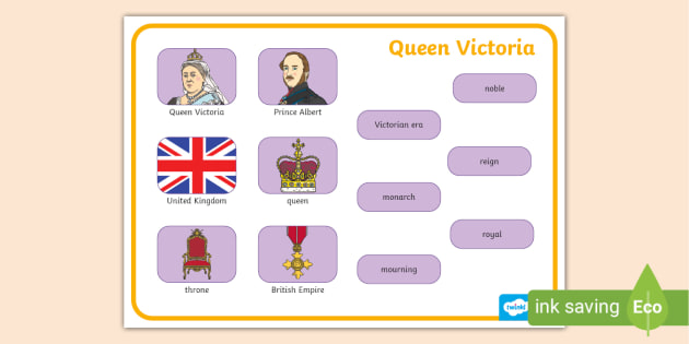 Queen Victoria Word Mat (teacher made)