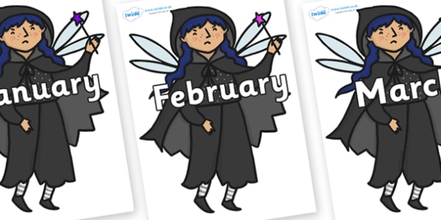 FREE! - Months of the Year on Evil Fairy (teacher made)