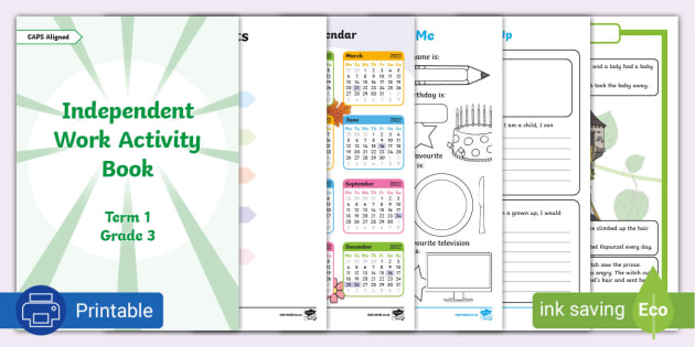 Independent Workbook - Grade 3 Term 1 - South Africa