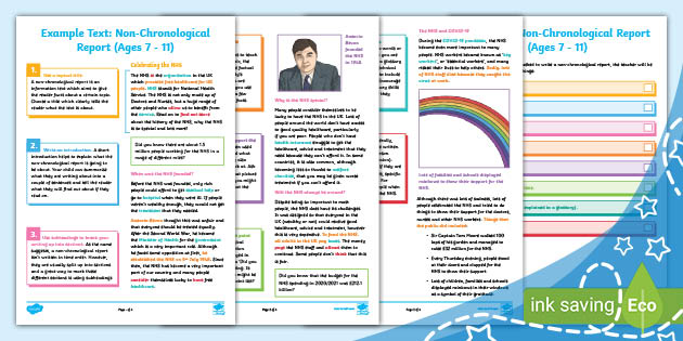 Example Text Pack for Parents: Non-Chronological Report (Ages 7 - 11)