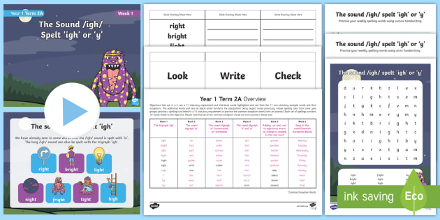 Year 1 Term 2A Week 1 Spelling Pack (teacher made)