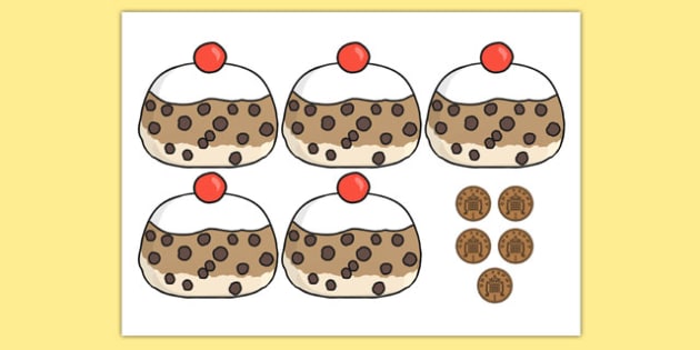 👉 5 Currant Buns Cut Outs (Teacher-Made)