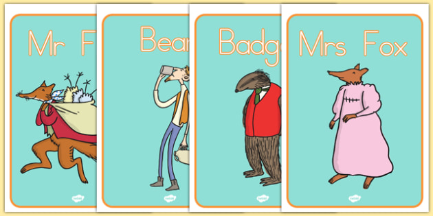 FREE! - Display Posters to Support Teaching on Fantastic Mr. Fox