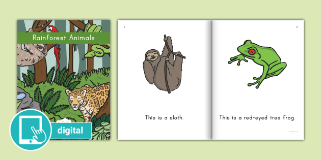 Rainforest Animals Emergent Reader eBook