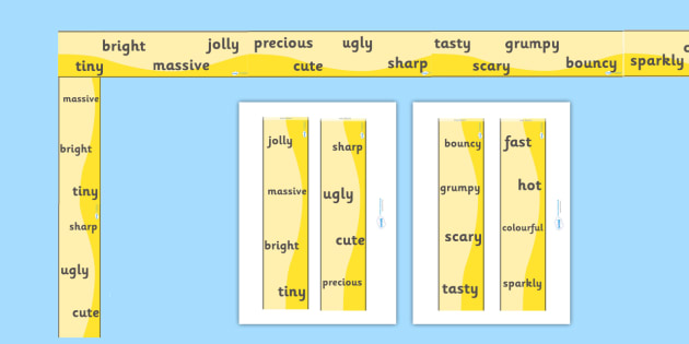WOW Words Display Borders