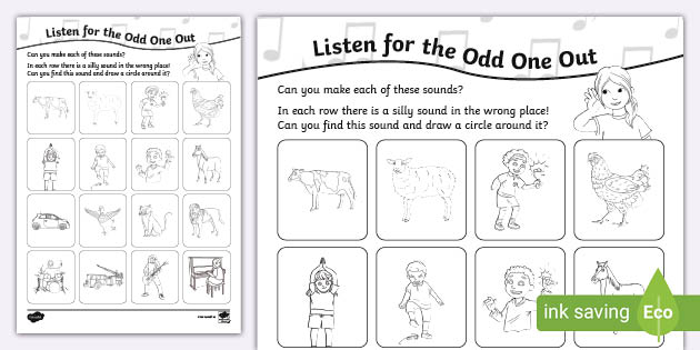 Listen for the Odd One Out (teacher made)