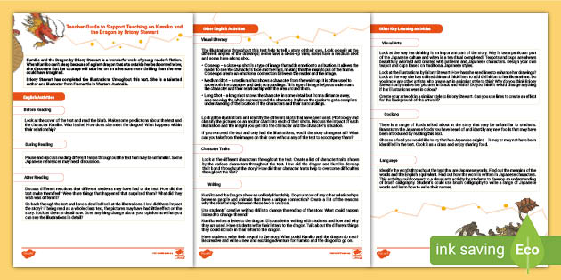 Teachers Guide to Support Teaching on Kumiko and the Dragon