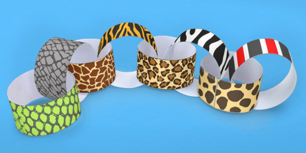 Animal Print Paper Chain (teacher made)