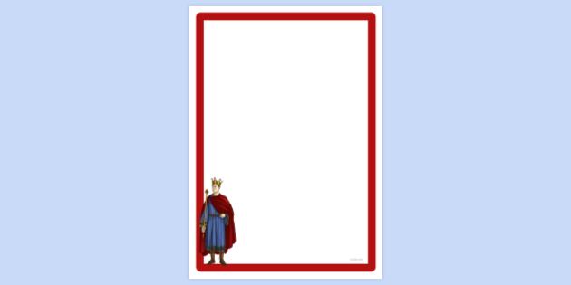 FREE! - Simple Blank King William Page Border | Twinkl