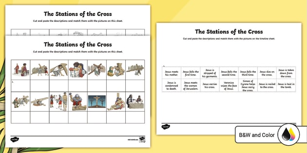 The Stations of the Cross Sequencing Activity (Teacher-Made)
