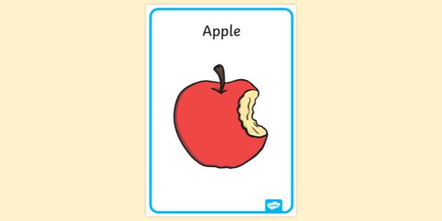 FREE! - Printable Apple Poster for KS1 | Display Poster | Twinkl
