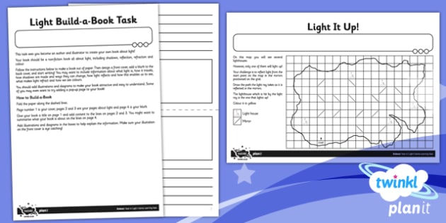 Science: Light Year 6 Unit Home Learning Tasks