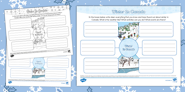 Winter Mind Maps | twinkl.com.au