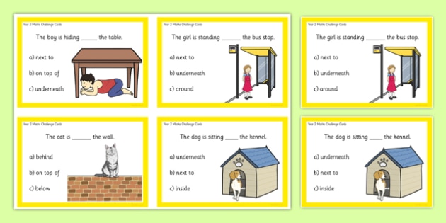 Position Challenge Cards (teacher made)