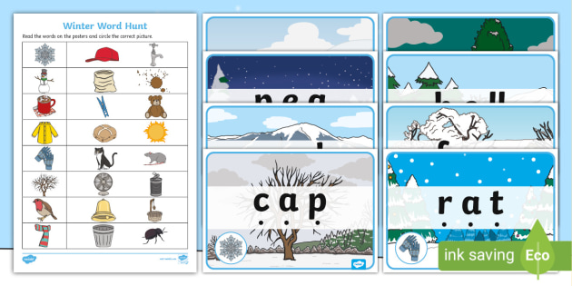 Winter CVC Word Hunt